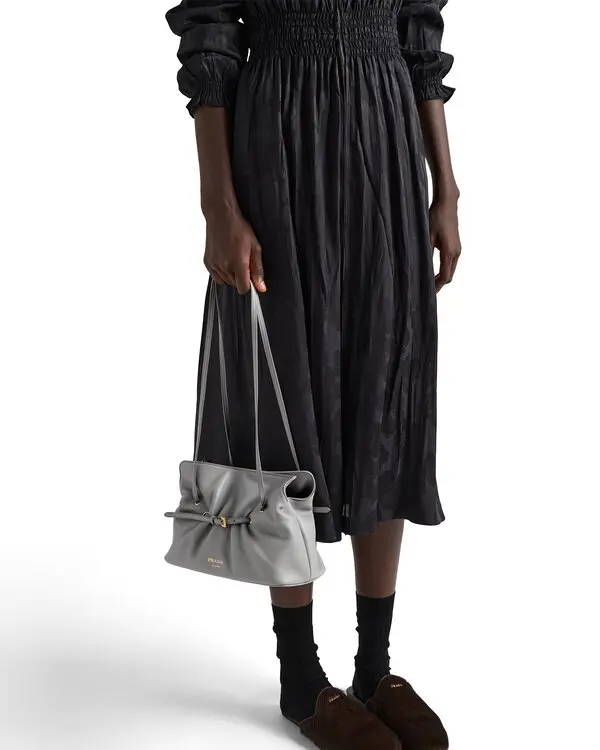 Prada Small Nappa Leather Bag - Grey