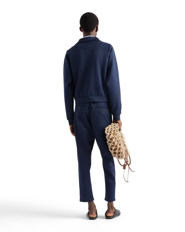 Prada Technical Fleece Pants - Blue