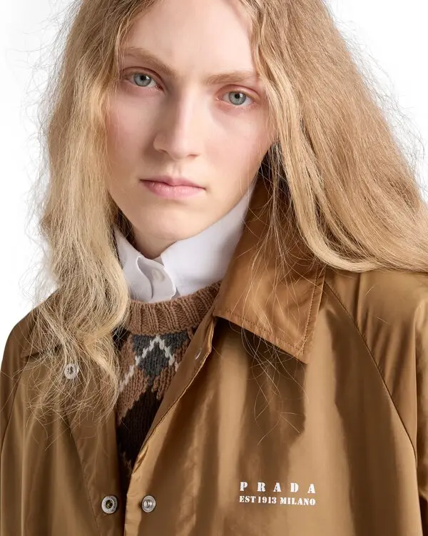 Prada Lightweight Re-nylon Blouson Jacket - Brown