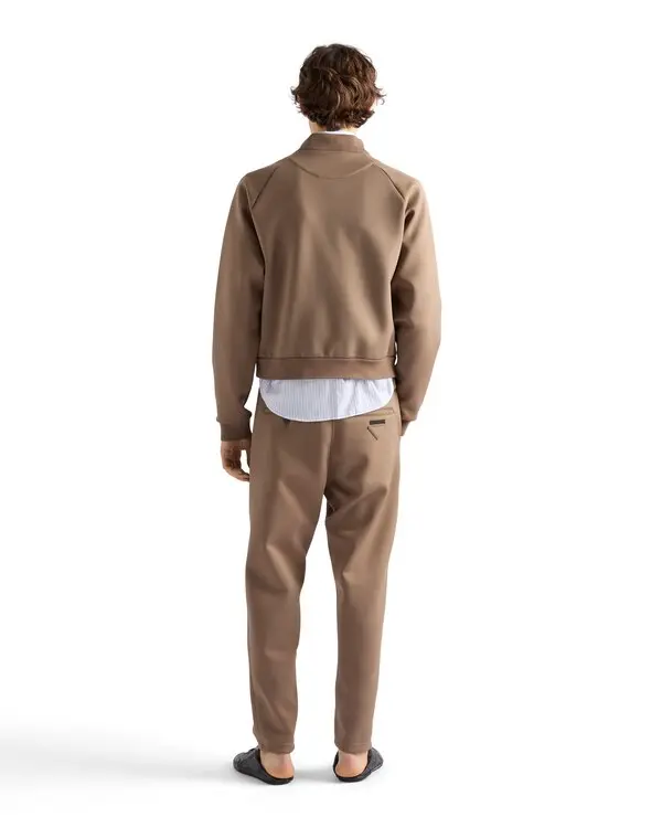 Prada Technical Fleece Pants - Brown