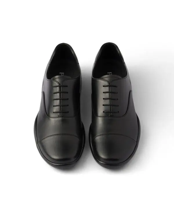 Prada Laced Leather Toblach Shoes