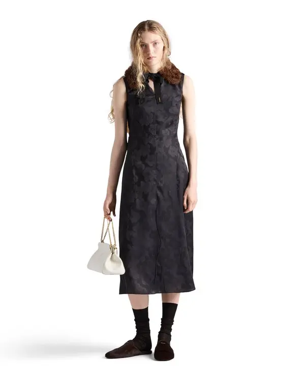 Prada Floral Jacquard Dress