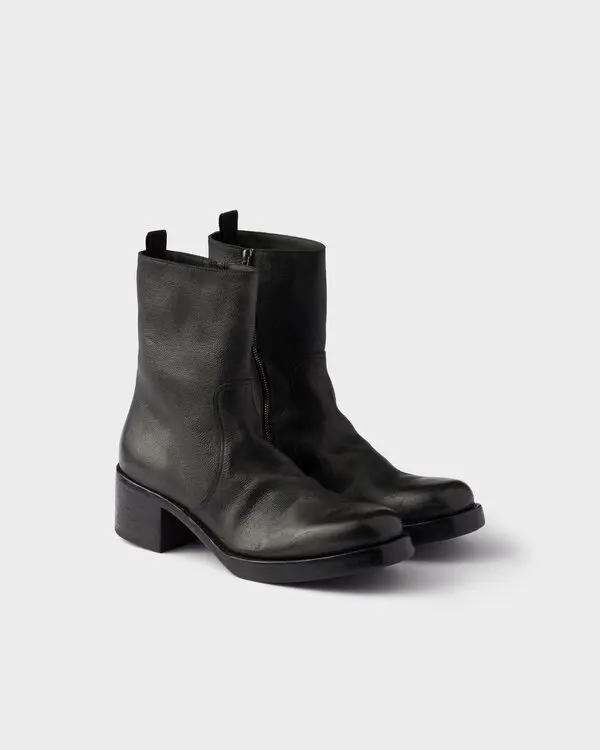 Prada Leather Booties