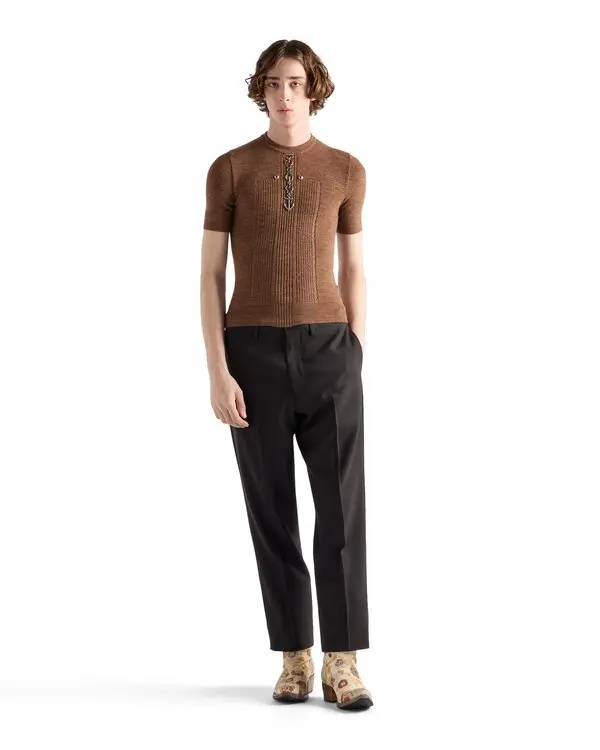 Prada Wool Pants - Brown