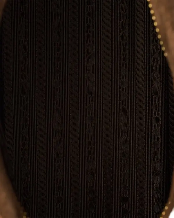 Prada Small Suede Shoulder Bag - Brown