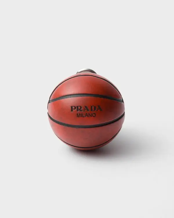 Prada Basketball Clip-on Earrings - Pewter/orange