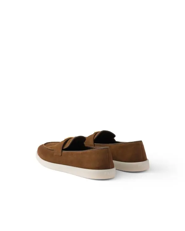 Prada Suede Loafers - Brown