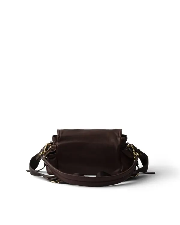 Prada Explore Medium Nappa Leather Shoulder Bag - Brown