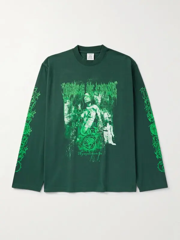 Vetements Oversized Printed Cotton-jersey T-shirt