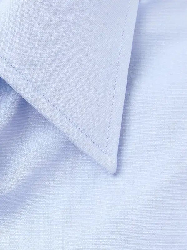 TOM FORD Slim-fit Cotton-poplin Shirt - Blue