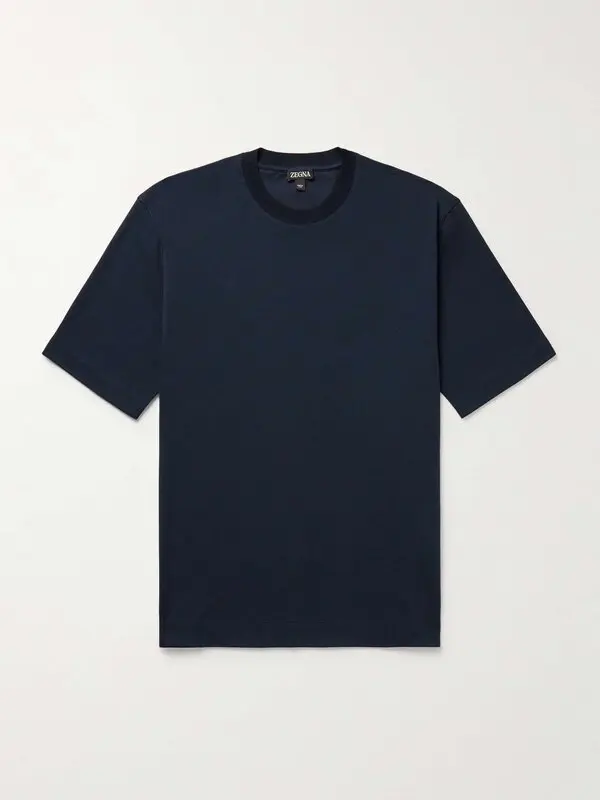 Zegna Cotton And Silk-blend Jersey T-shirt