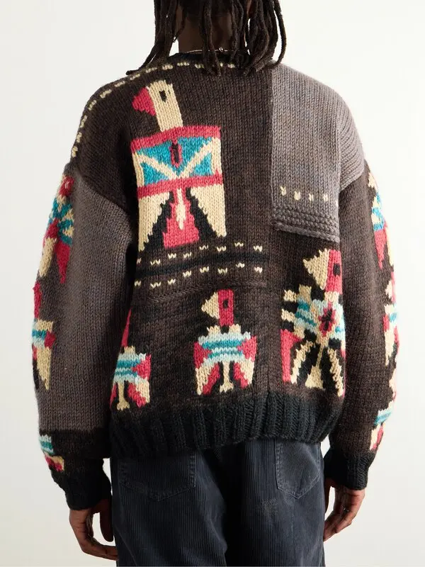 Kapital Jacquard-knit Wool Sweater