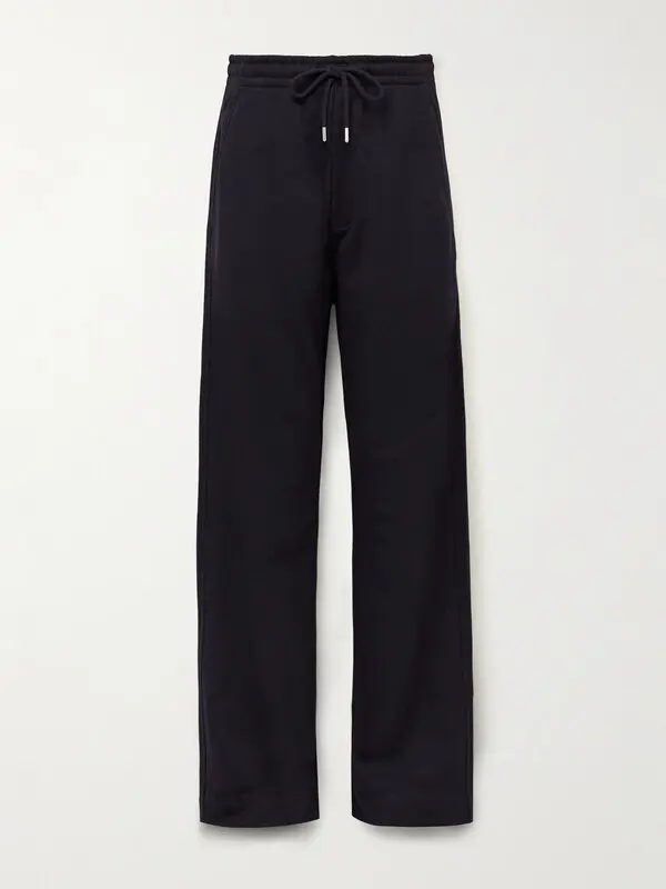 Dries Van Noten Straight-leg Cotton-jersey Sweatpants
