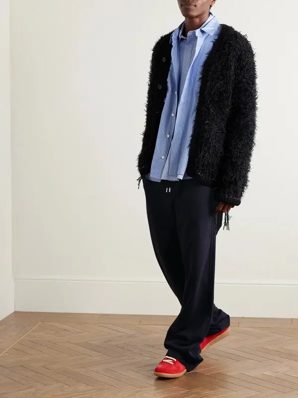 Dries Van Noten Straight-leg Cotton-jersey Sweatpants