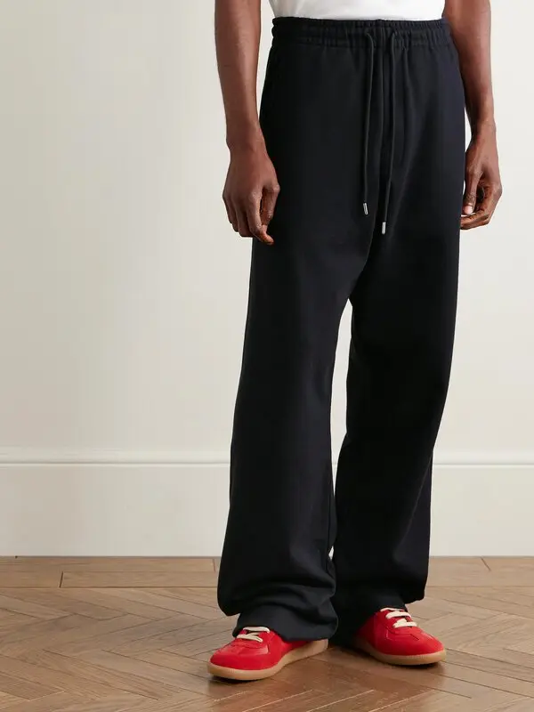 Dries Van Noten Straight-leg Cotton-jersey Sweatpants