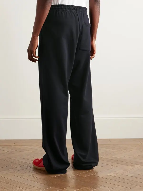 Dries Van Noten Straight-leg Cotton-jersey Sweatpants