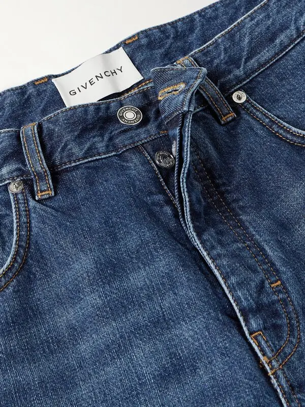 Givenchy Logo-embroidered Straight-leg Jeans