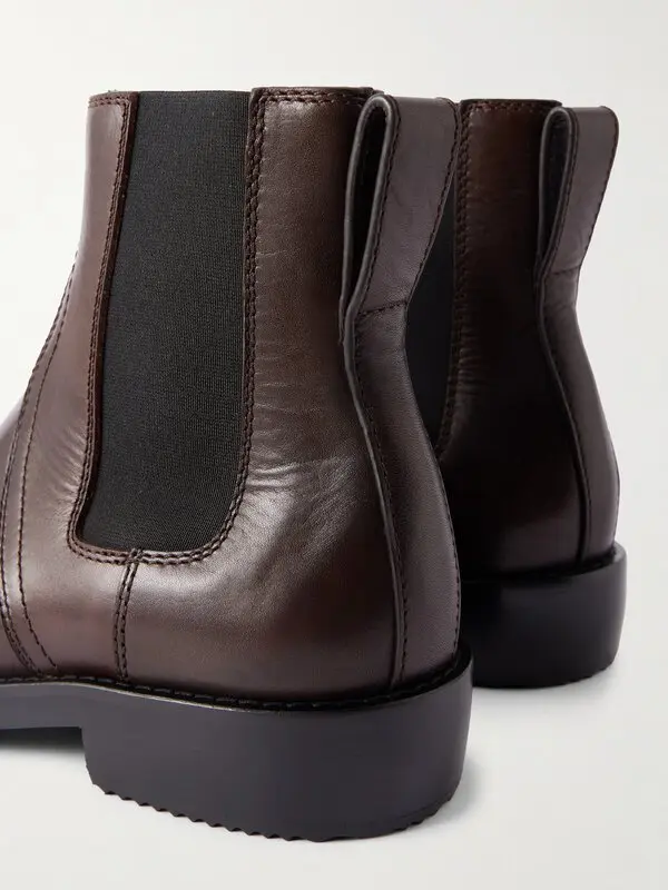 Dries Van Noten Leather Chelsea Boots