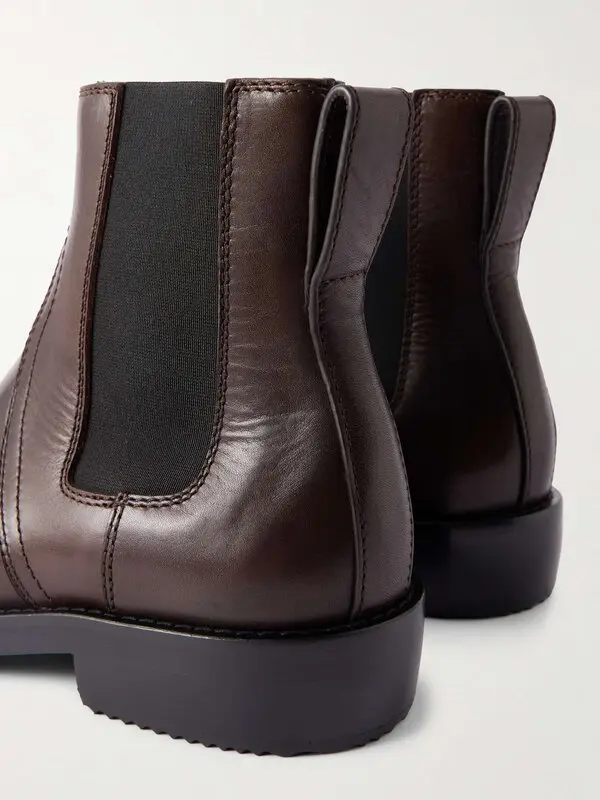 Dries Van Noten Leather Chelsea Boots