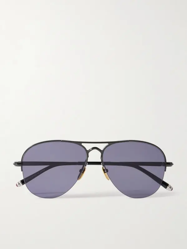 JACQUES MARIE MAGE Amelia Aviator-style Sunglasses - Black