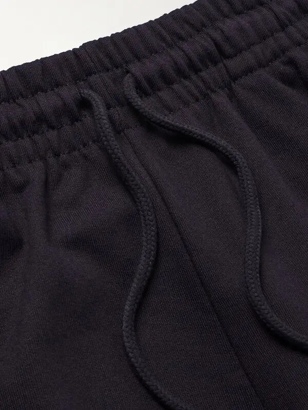 Dries Van Noten Wide-leg Cotton-jersey Drawstring Shorts - Blue
