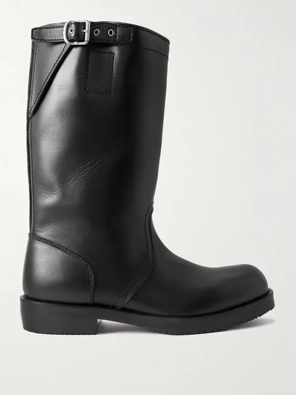 Dries Van Noten Buckled Leather Boots