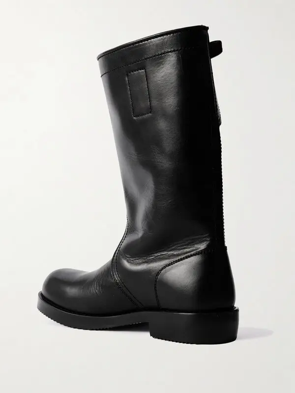Dries Van Noten Buckled Leather Boots