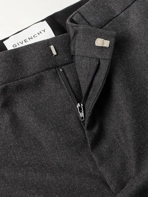 Givenchy Slim-fit Straight-leg Wool-twill Trousers