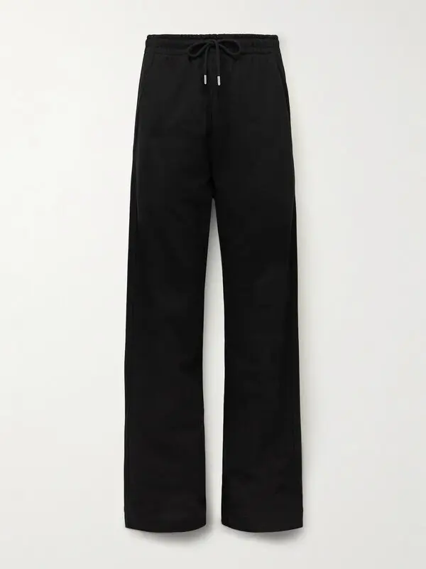 Dries Van Noten Straight-leg Cotton-jersey Sweatpants
