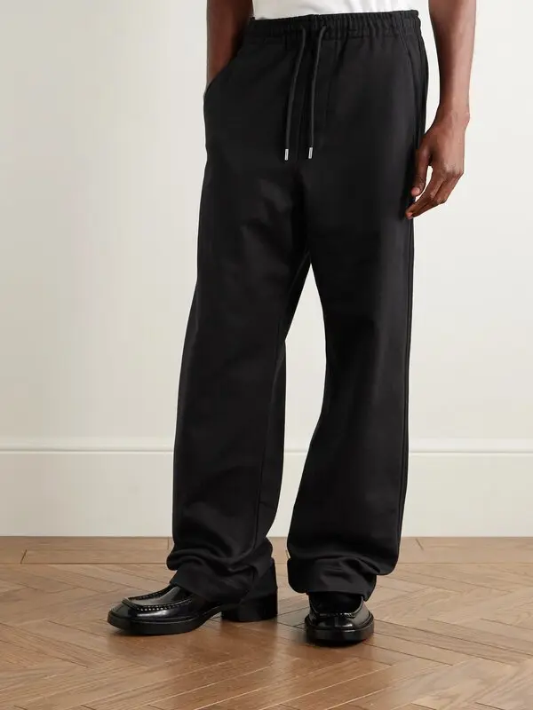 Dries Van Noten Straight-leg Cotton-jersey Sweatpants