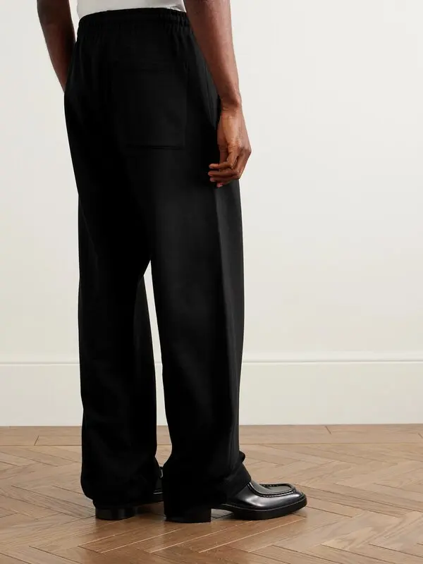Dries Van Noten Straight-leg Cotton-jersey Sweatpants