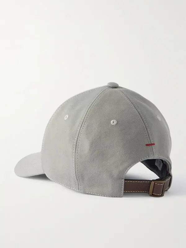 Brunello Cucinelli Logo-embroidered Baseball Cap - Gray