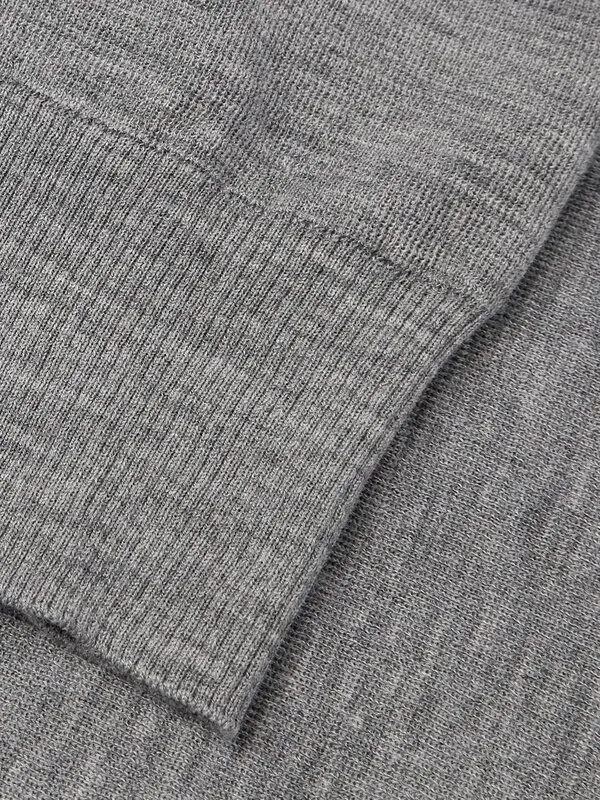 Burberry Slim-fit Wool Sweater - Gray