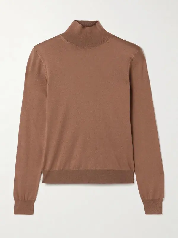 Ralph Lauren Silk-blend Turtleneck Sweater