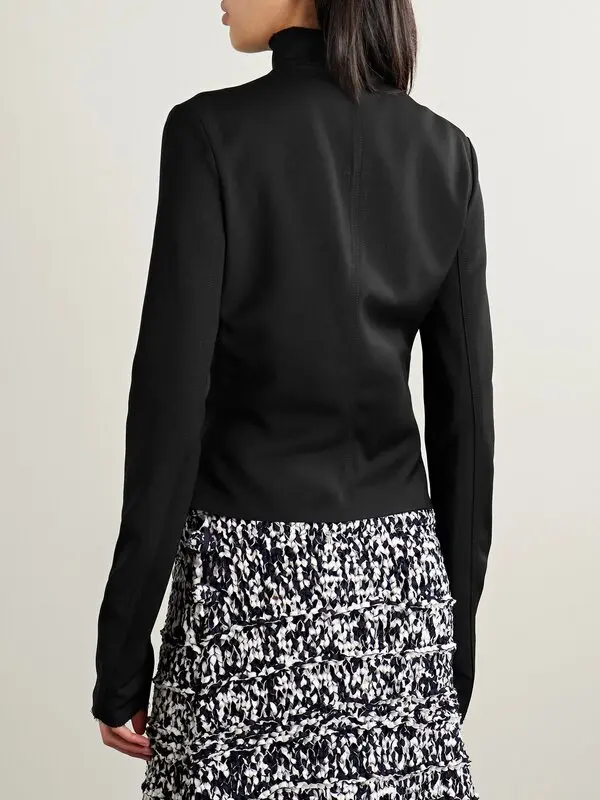 Rick Owens Gary Wool-blend Biker Jacket - Black