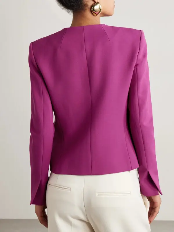 Maria Mcmanus Stretch-wool Jacket - Purple