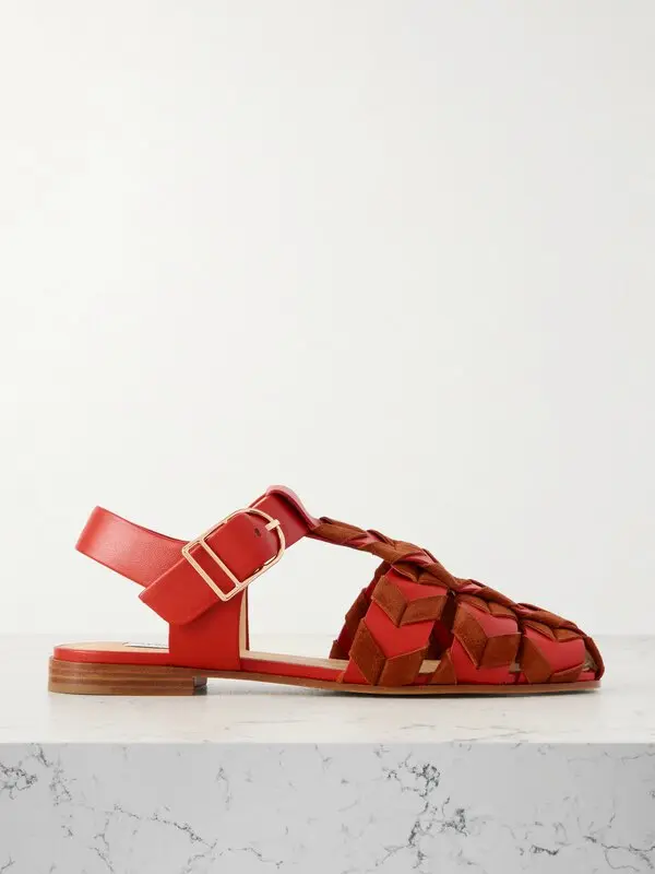 Gabriela Hearst Willow Leather Sandals - Orange