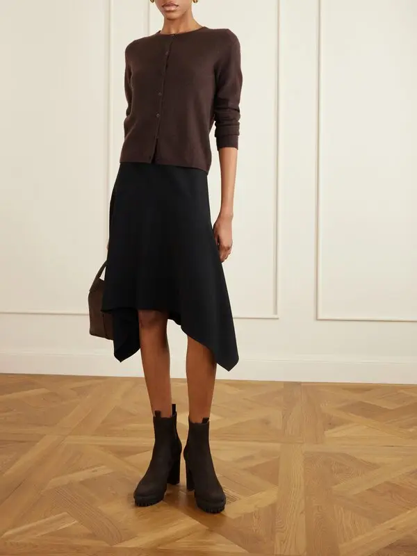 GIANVITO ROSSI 70 Suede Chelsea Boots - Brown