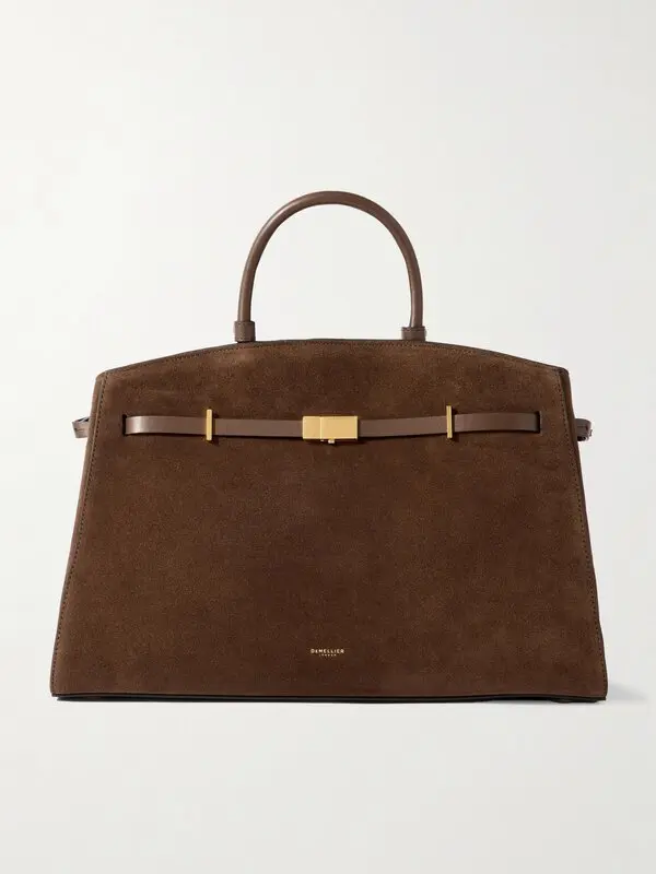 DEMELLIER The Hudson Suede Tote - Brown