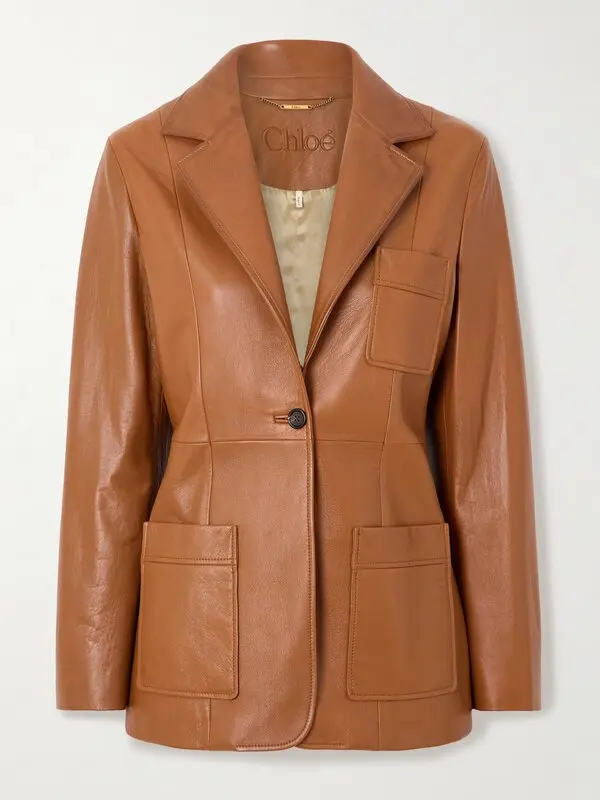 Chloé - Paneled Leather Jacket
