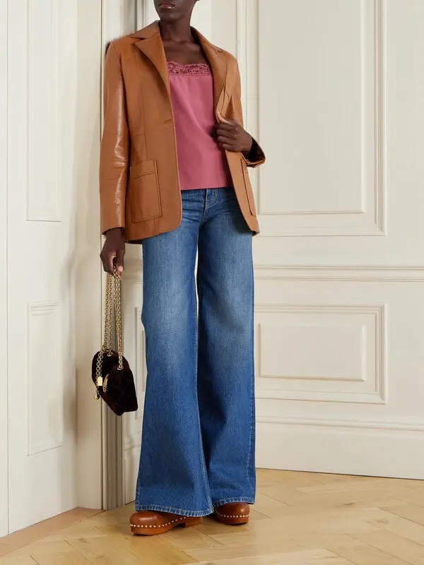 Chloé - Paneled Leather Jacket