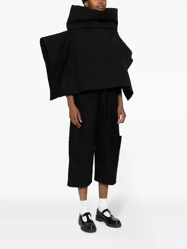 Comme Des Garçons Draped Wool Cape