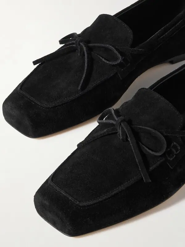 AeydĒ Jasper Suede Boat Shoes - Black