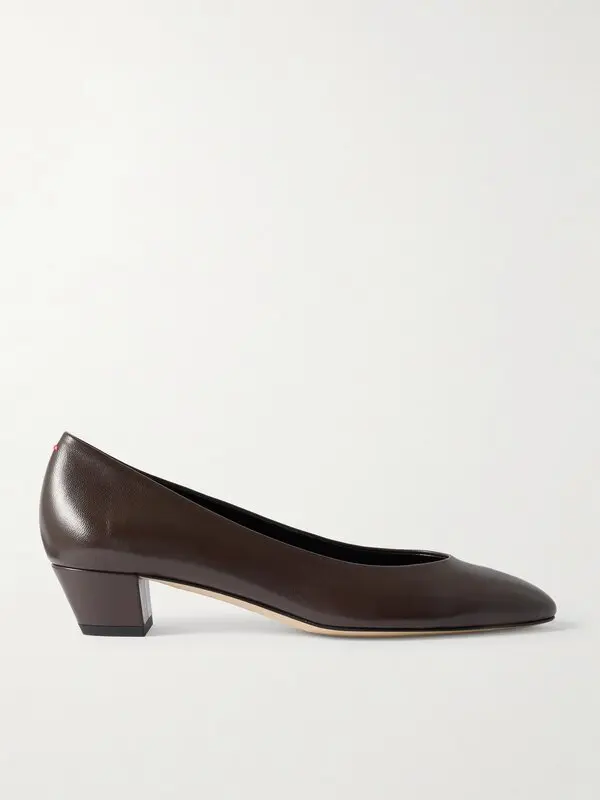 AeydĒ Helia Leather Pumps - Brown