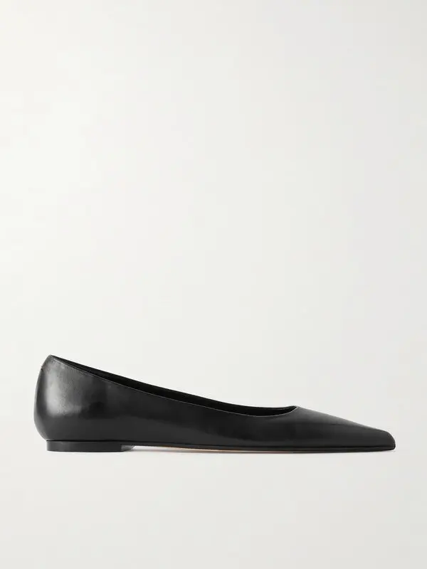 AeydĒ Cassy Leather Point-toe Flats