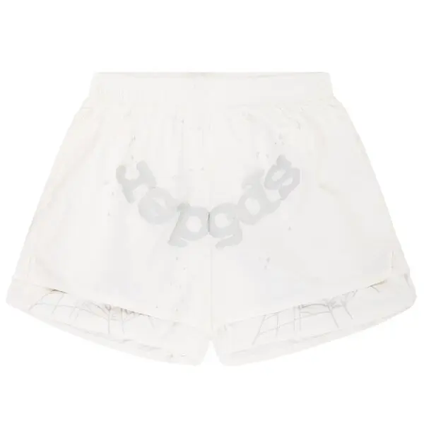 SP5DER Og Web Double Layer Shorts - White