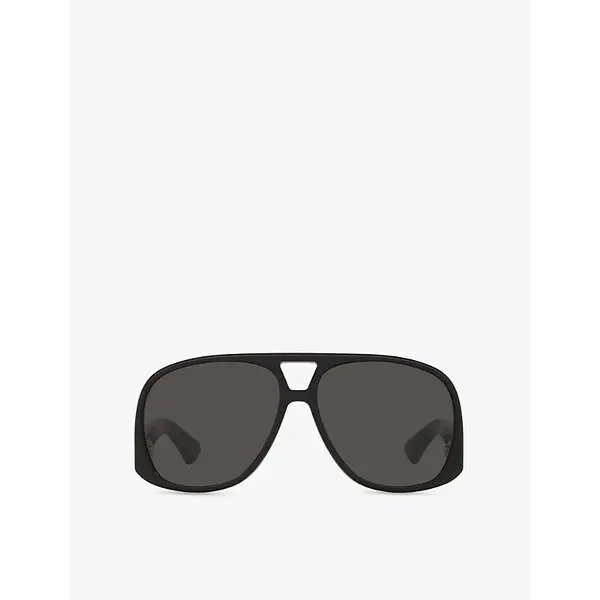Saint Laurent Sl 652 Pilot-frame Sunglasses - Black