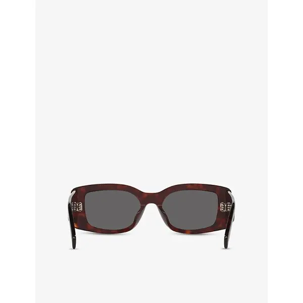 Celine Rectangular-frame Acetate Sunglasses - Grey