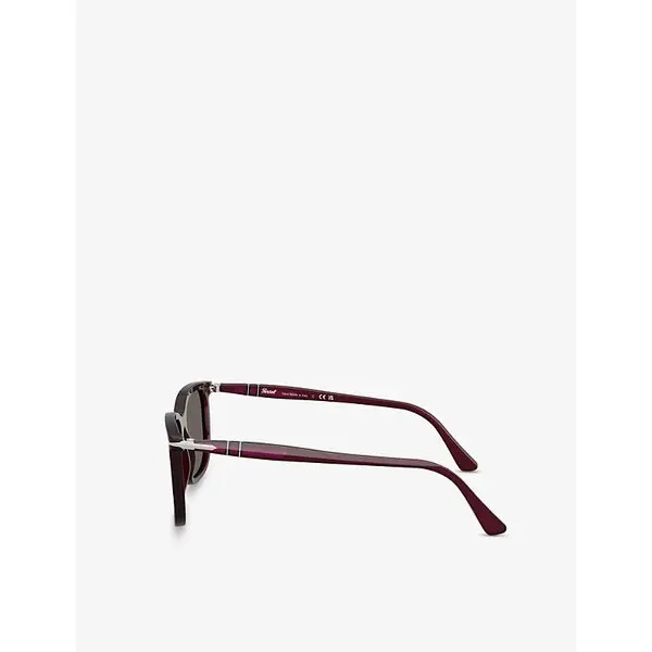 Persol Rectangular-frame Acetate Sunglasses - Red
