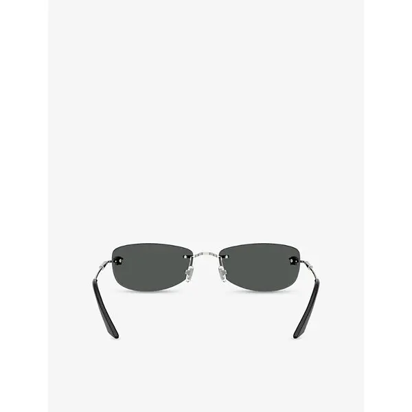 Versace Ve2279 Rectangular Metal Sunglasses